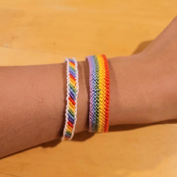Jewelry | Pair Of Pride Rainbow Friendship Bracelets | Poshmark
